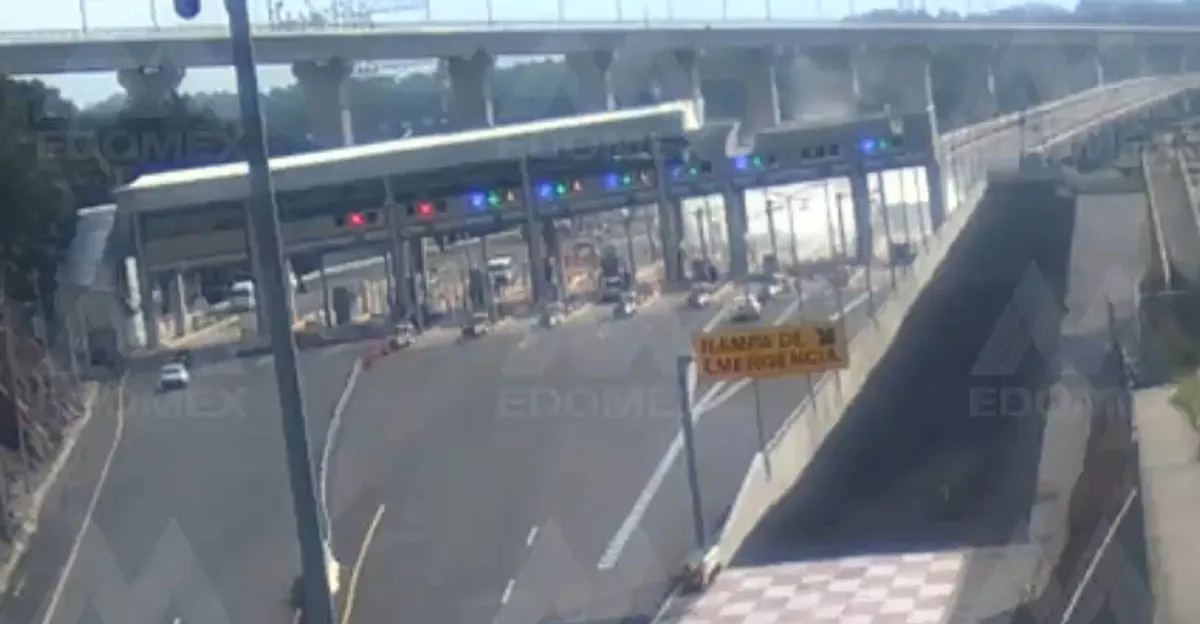 Video: Cámaras del C5 captan accidente en la México-Toluca