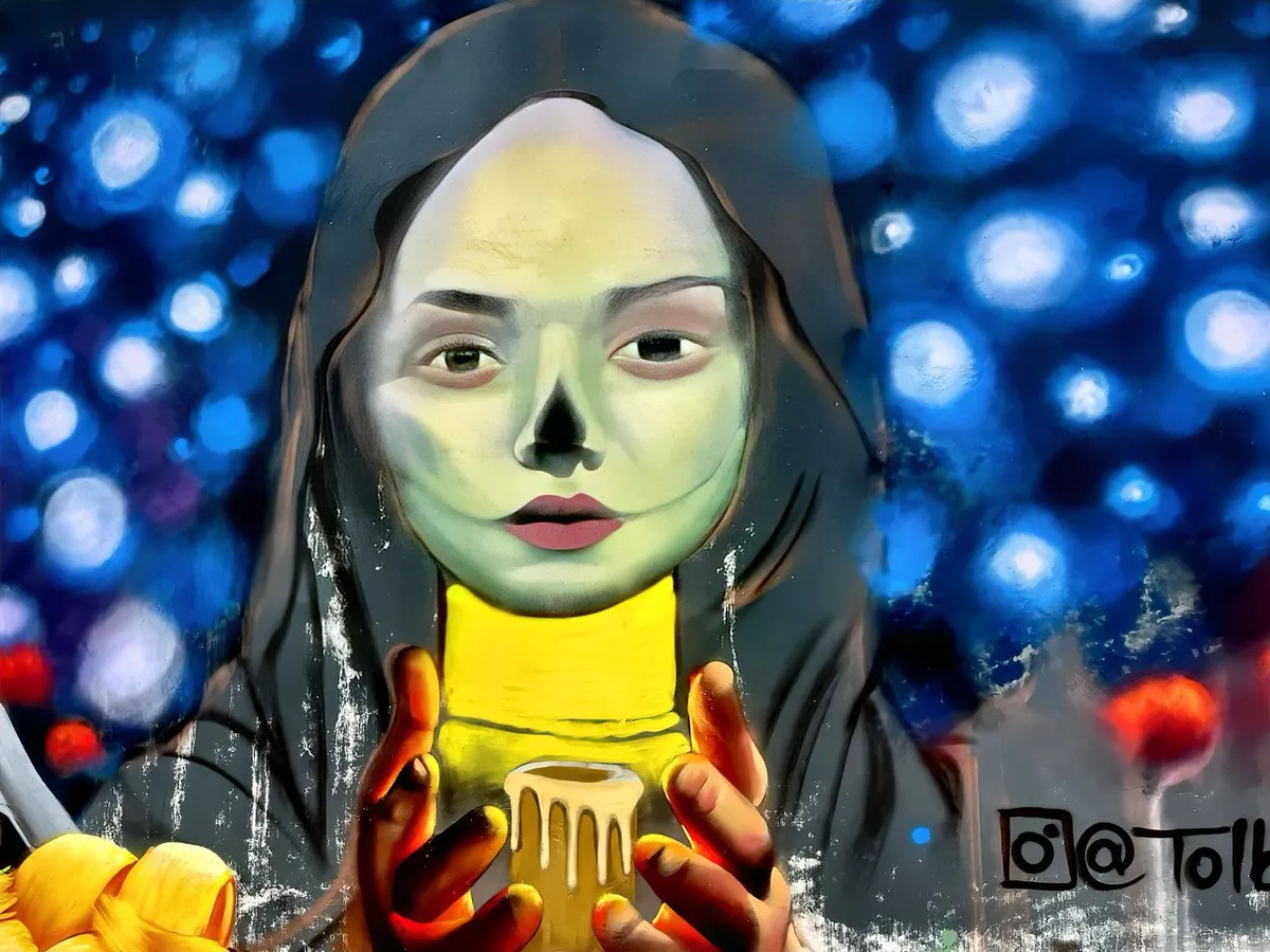 Mural honra tradiciones en el Panteón de la Soledad | La Jornada Estado ...