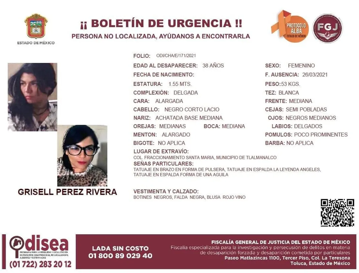 Sigue búsqueda de activista Grisell Pérez Rivera | La Jornada Estado de ...